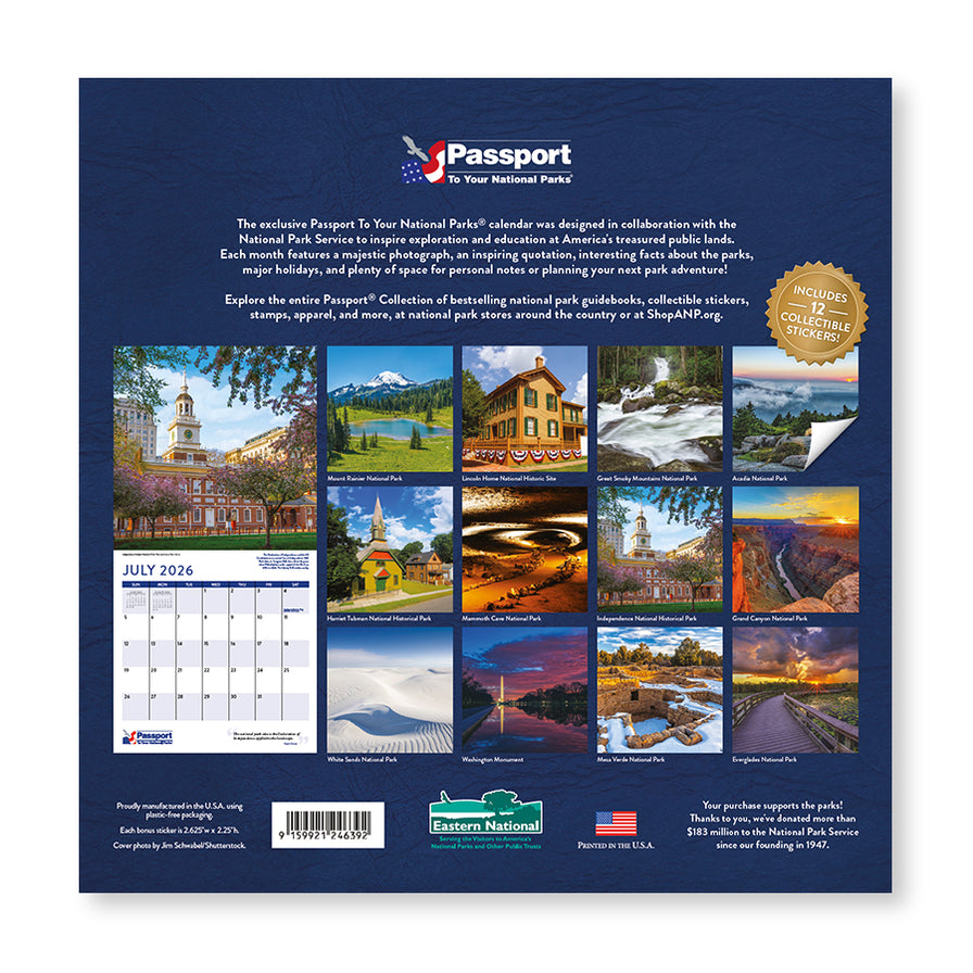 Passport To Your National Parks® 2026 Calendar — America's National Parks