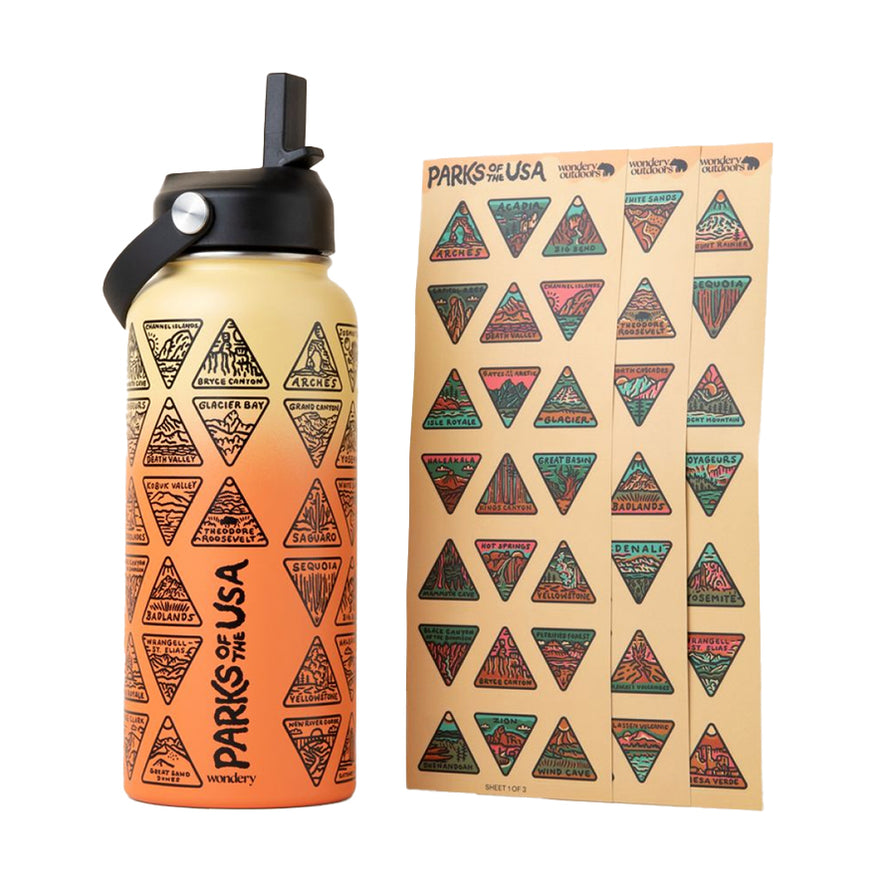 Parks of the USA Bucket List Bottle - Sunrise — America's National Parks