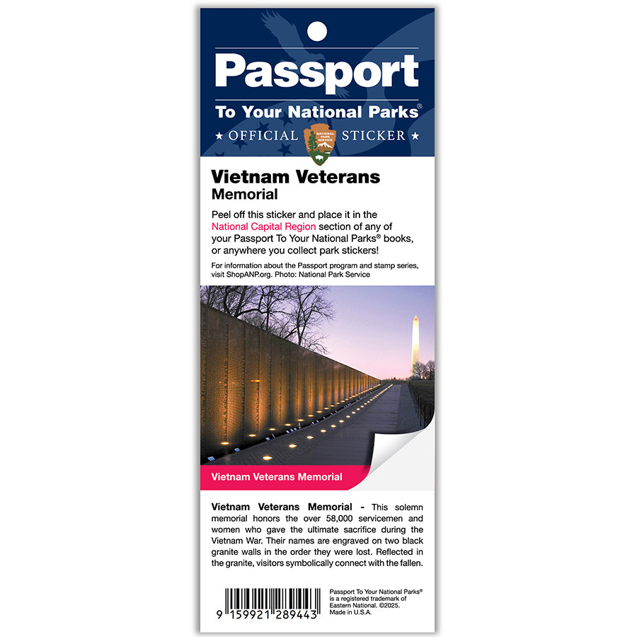 Vietnam Veterans Mem Passport Sticker — America's National Parks