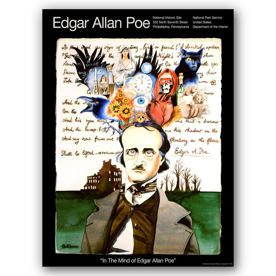 "In The Mind of Edgar Allan Poe" Poster — America's National Parks