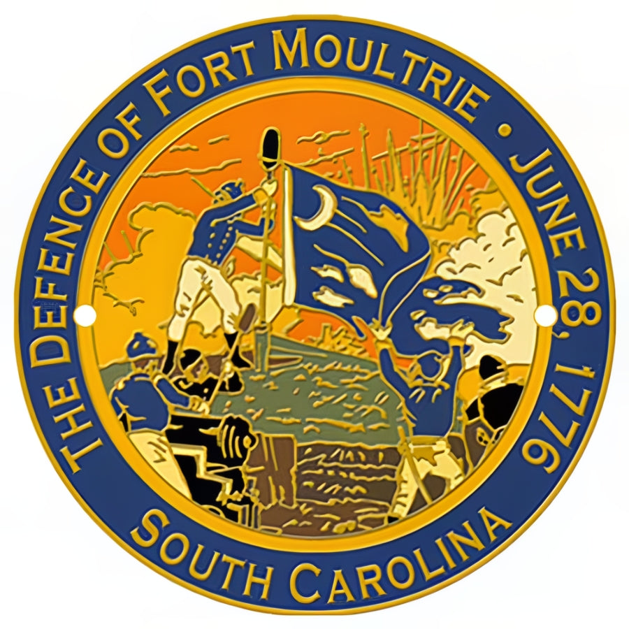 The Defence of Fort Moultrie Hiking Stick Medallion — America's ...