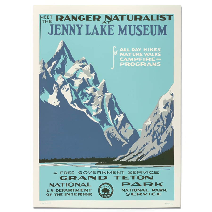 Grand Tetons National Park WPA Travel Poster — America's National Parks