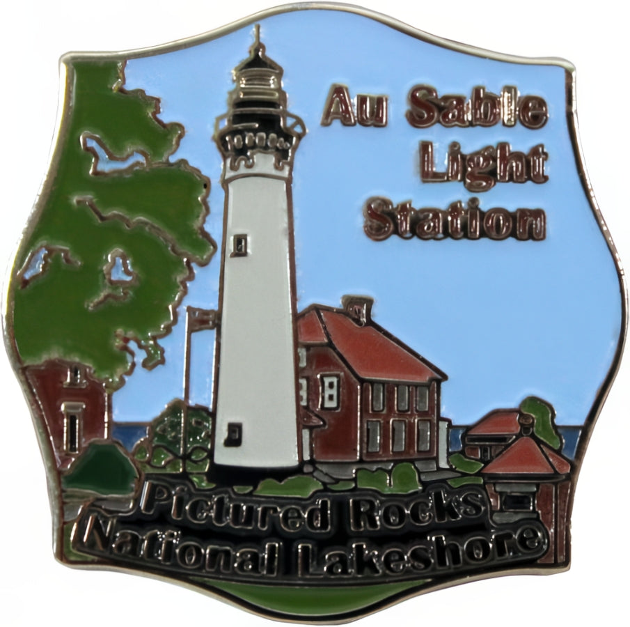 Au Sable Light Station Lapel Pin — America's National Parks