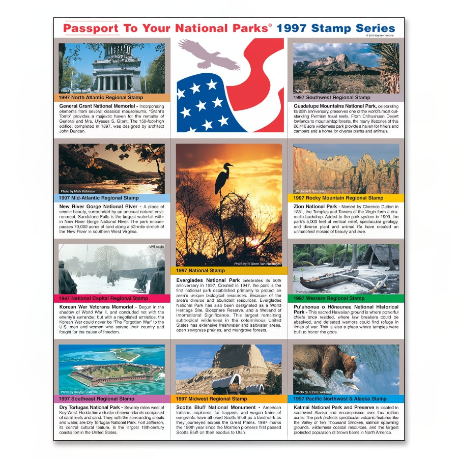 1997 Passport® Stamp Set — America's National Parks