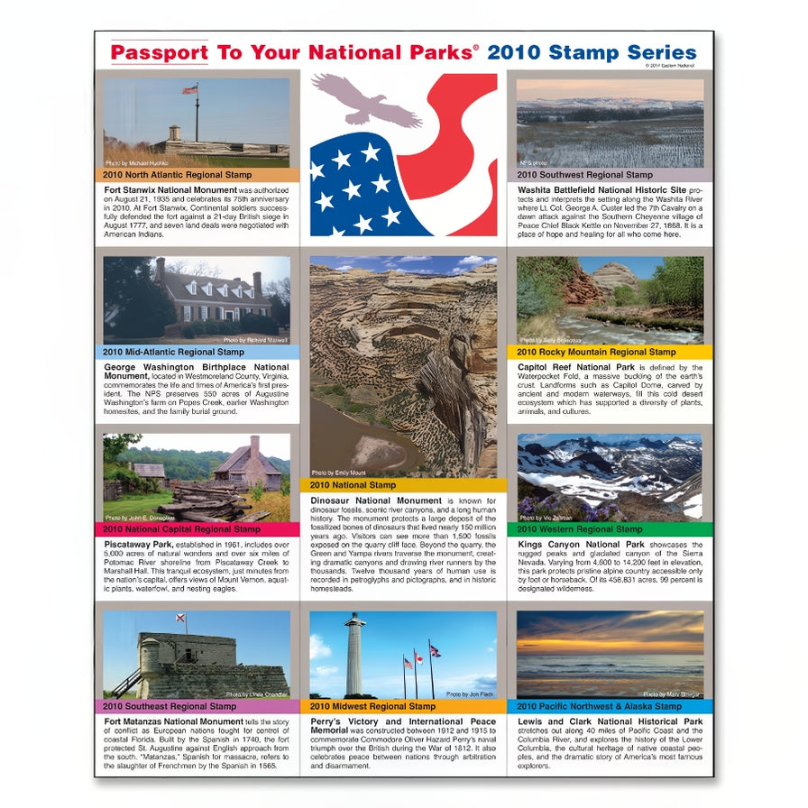 2010 Passport Stamp Set — America's National Parks