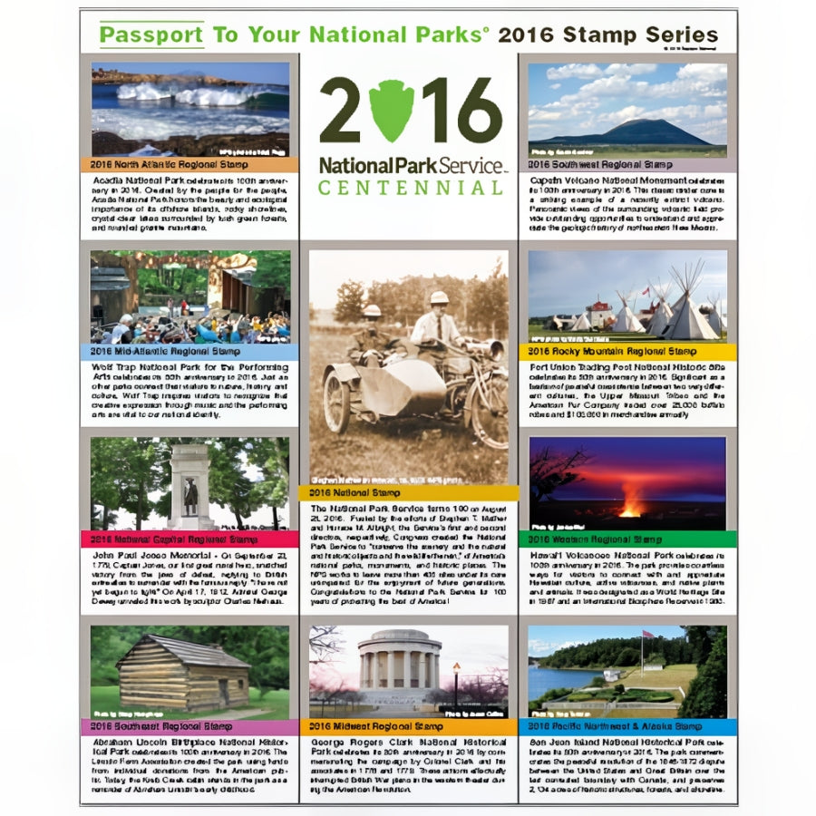 2016 Passport® Stamp Set — America's National Parks
