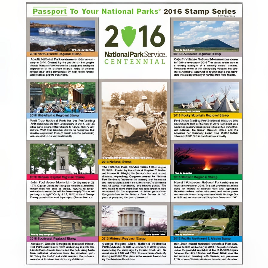 2016 Passport® Stamp Set — America's National Parks