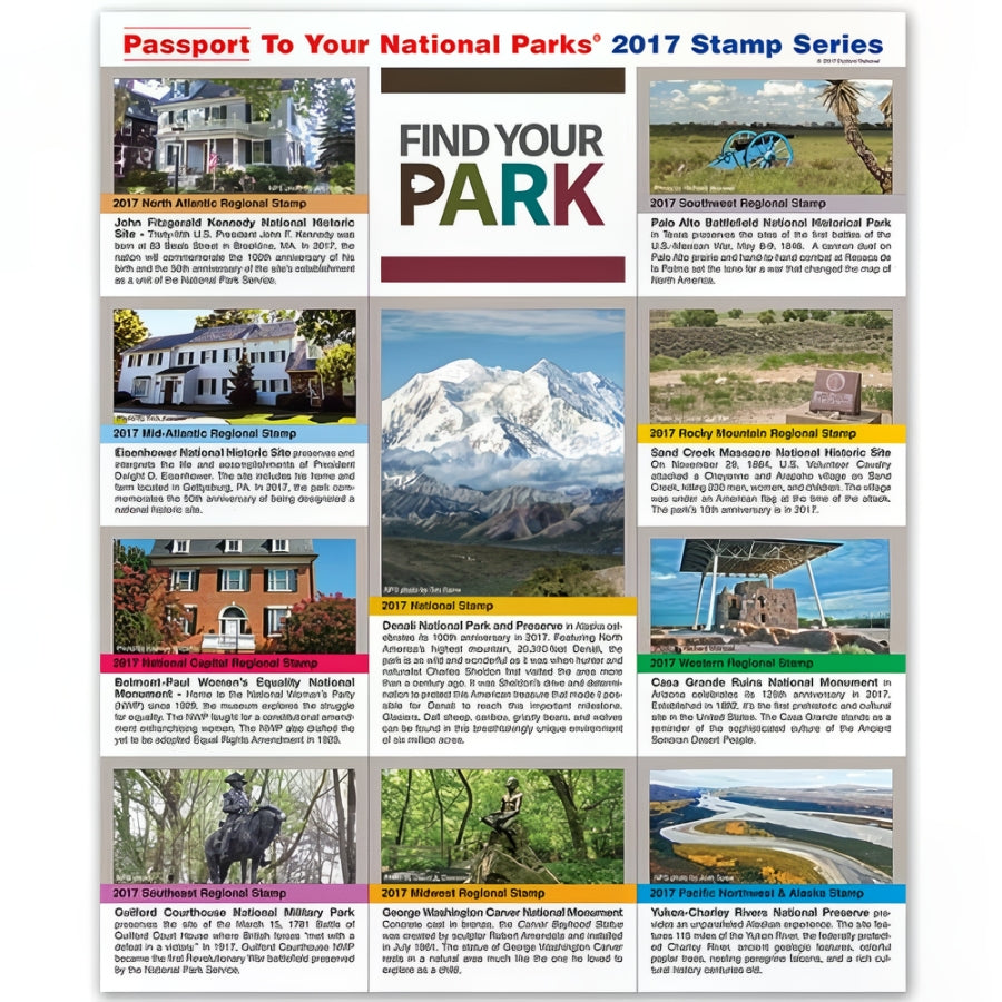 2017 Passport® Stamp Set — America's National Parks