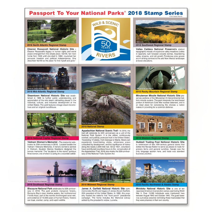2018 Passport Stamp Set — America's National Parks