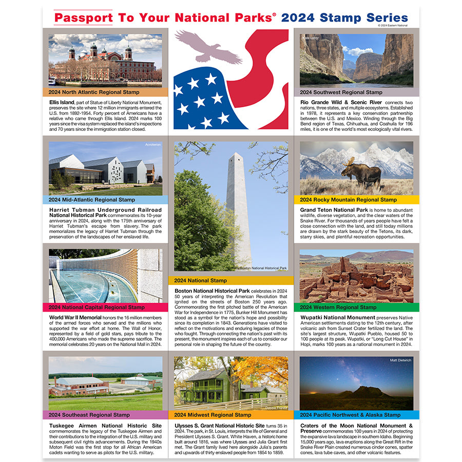 2024 Passport® Stamp Set — America's National Parks