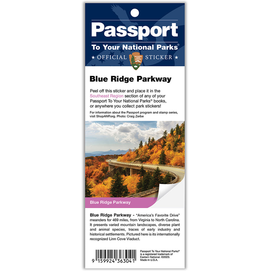 Blue Ridge Parkway Passport Sticker — America's National Parks
