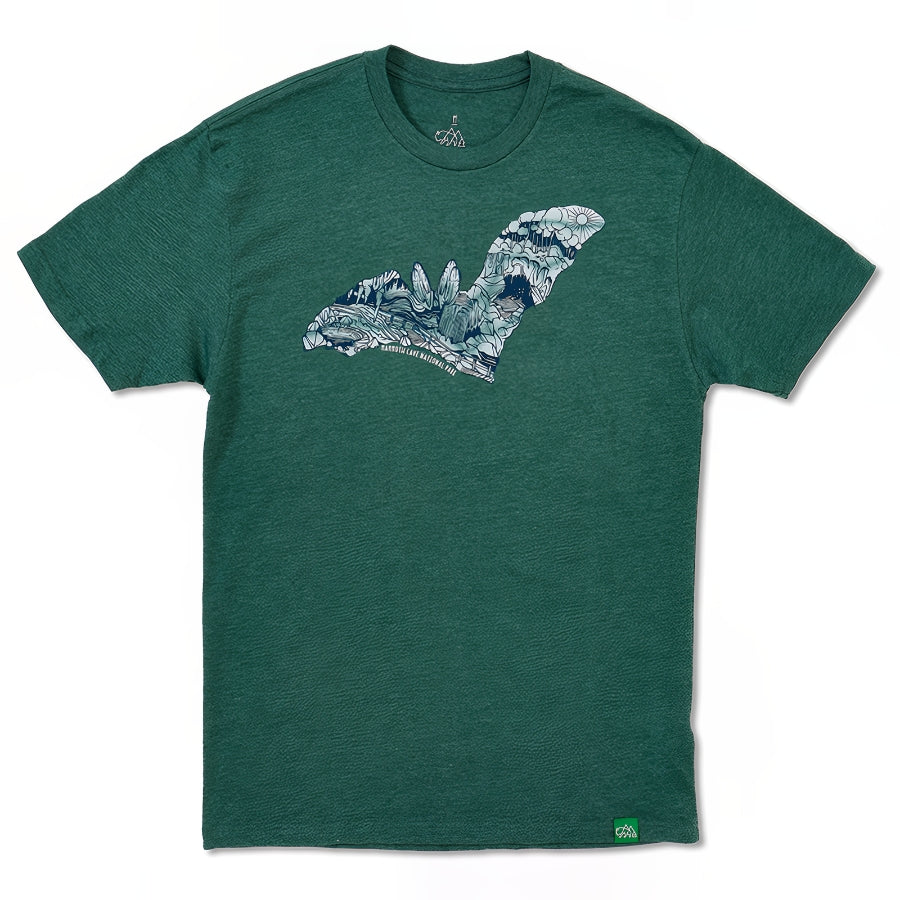 Mammoth Cave Blue Bat T-Shirt — America's National Parks