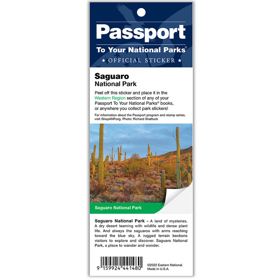 Saguaro NP Passport Sticker — America's National Parks