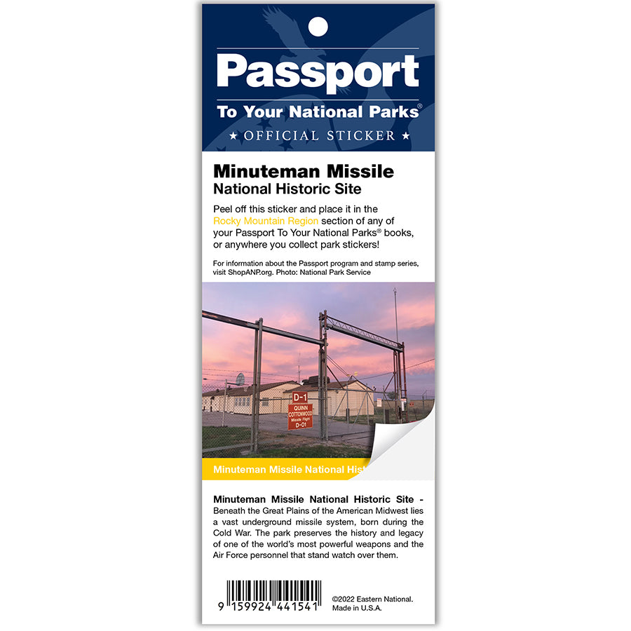 Minuteman Missile NHS Passport Sticker — America's National Parks