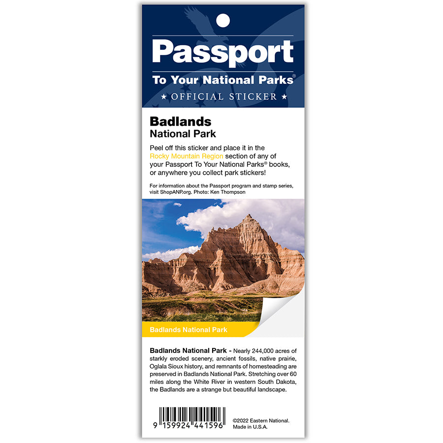 Badlands NP Passport Sticker — America's National Parks
