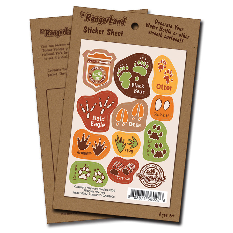 Junior Ranger Tracks Stickers — America's National Parks
