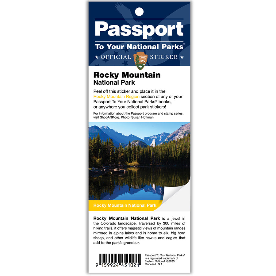 Rocky Mountain NP Passport Sticker — America's National Parks