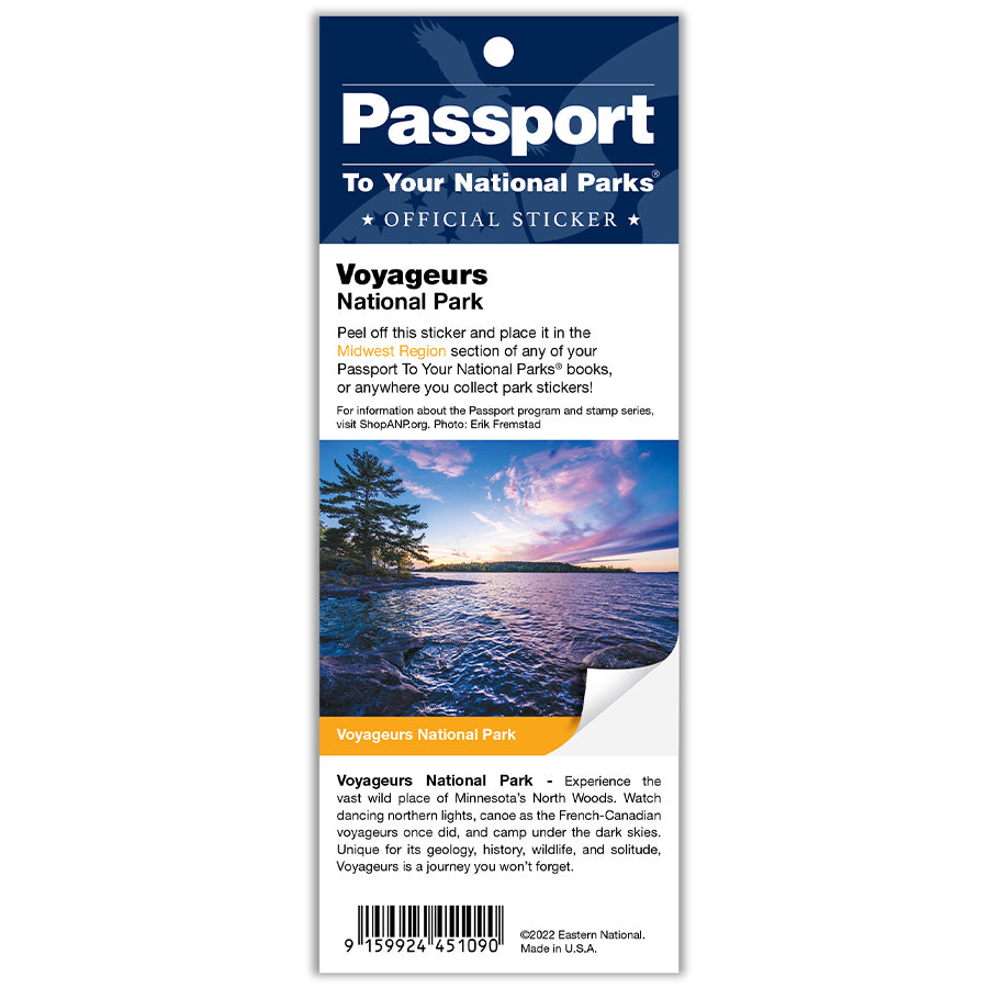 Voyageurs NP Passport Sticker — America's National Parks
