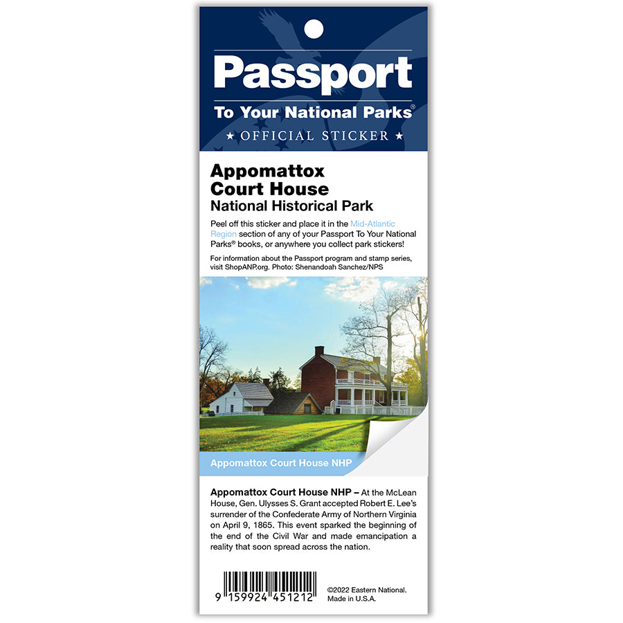 Appomattox Court House NHP Passport Sticker — America's National Parks