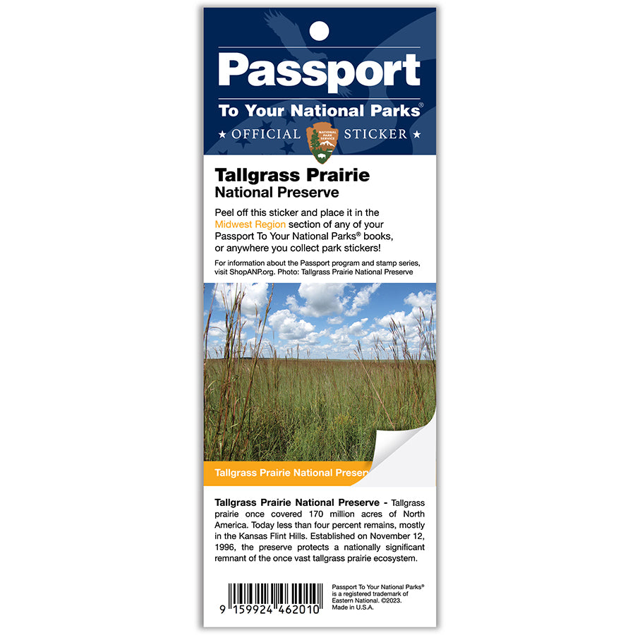 Tallgrass Prairie N PRES Passport Sticker — America's National Parks
