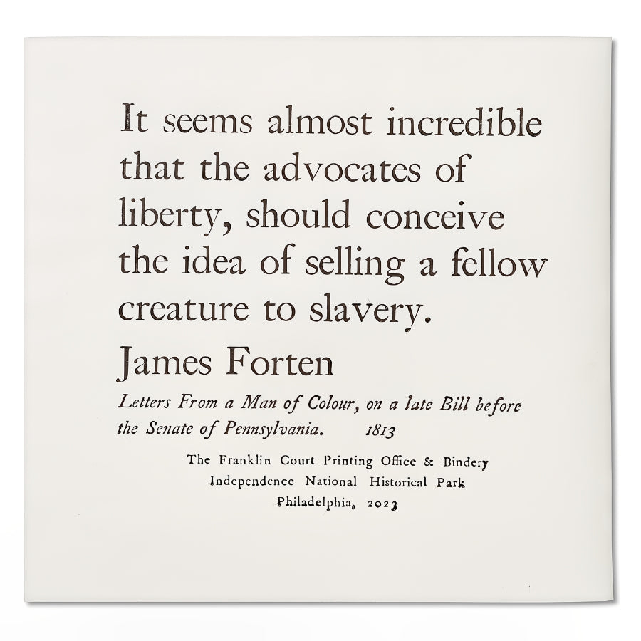 James Forten "Letters From a Man of Color" Print — America's National Parks