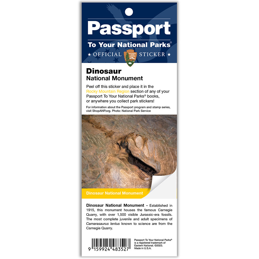 Dinosaur NM Passport Sticker — America's National Parks