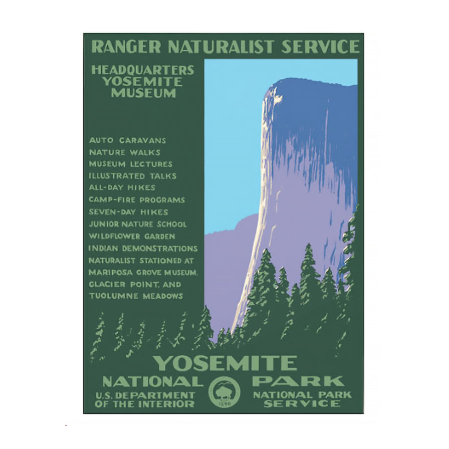 Yosemite National Park WPA Travel Poster — America's National Parks