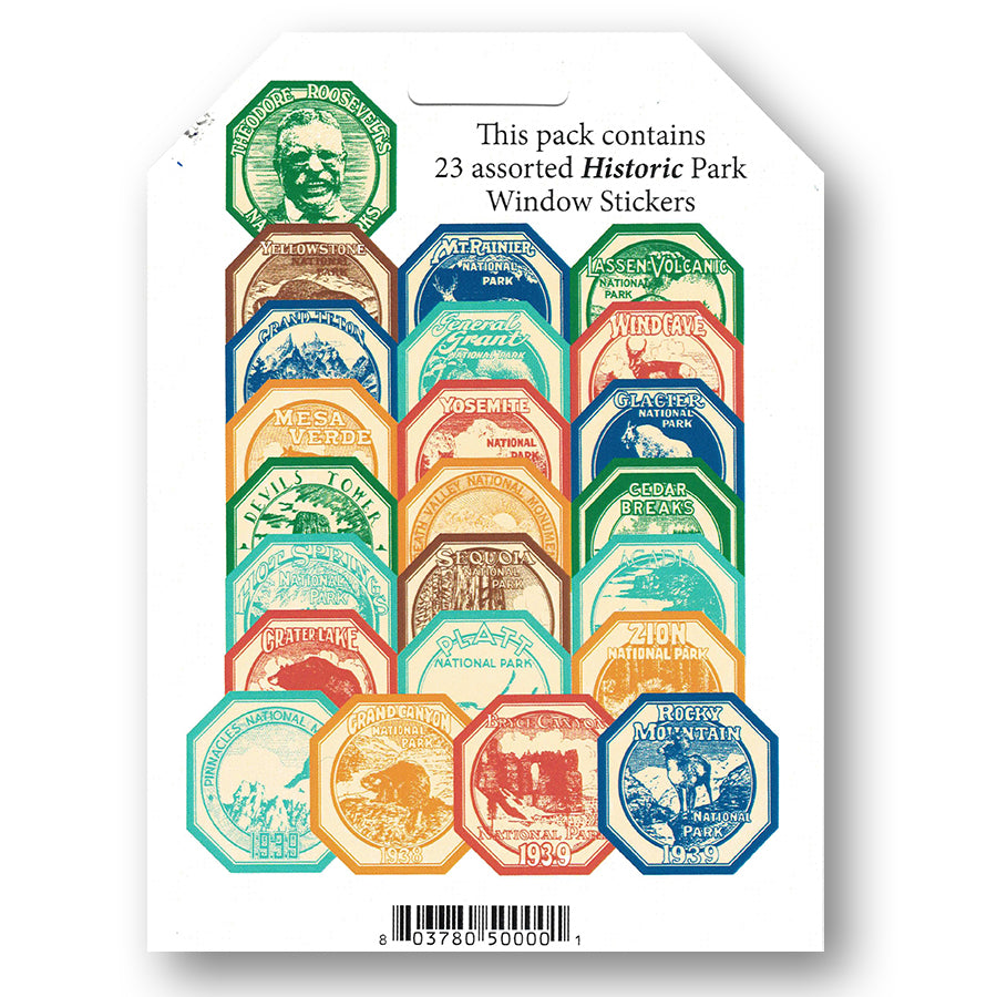 Historic Park Vinyl Window Sticker Pack — America's National Parks