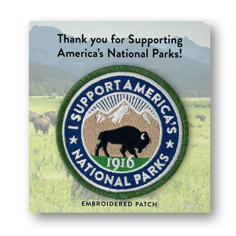 Park Supporter Bison Embroidered Patch — America's National Parks